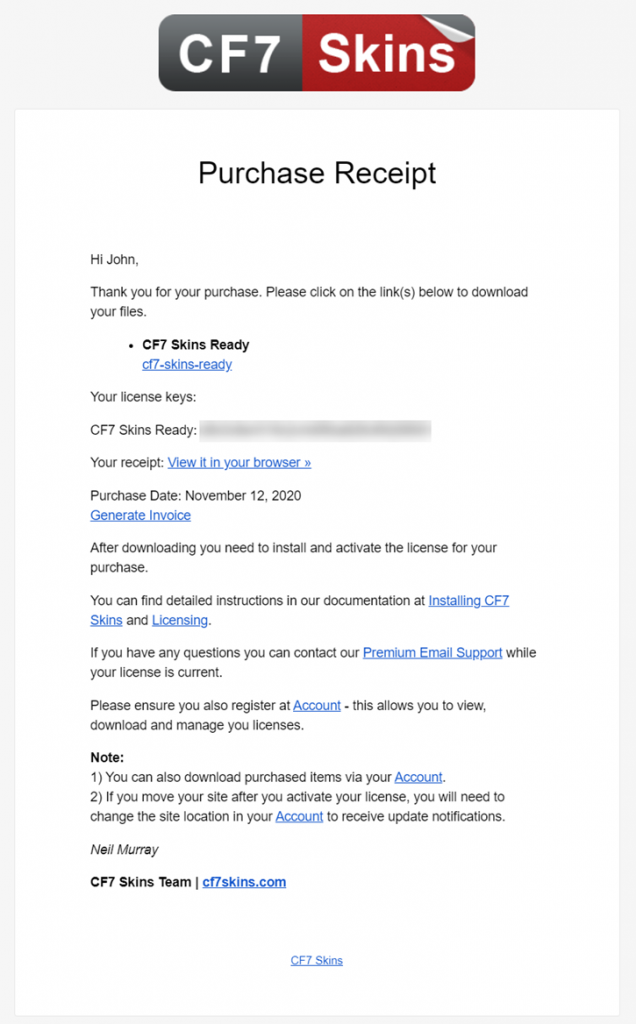 Purchasing CF7 Skins Add-ons - Contact Form 7 SkinsCF7 Skins